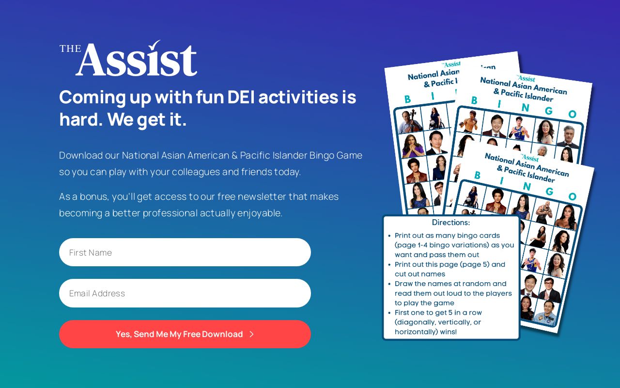 The Assist AAPI Bingo